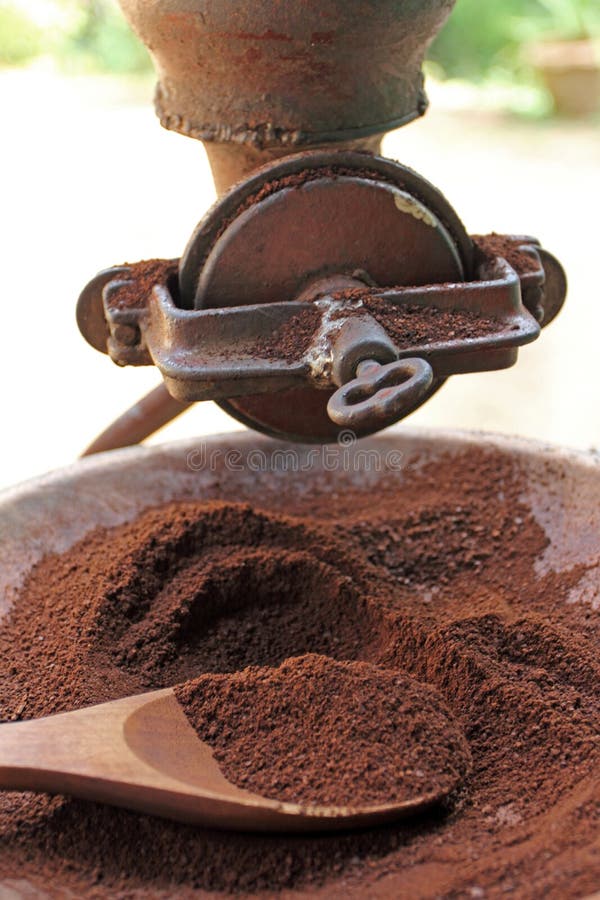 The Ground Coffee. stock photo. Image of beans, groundcoffee - 240032456