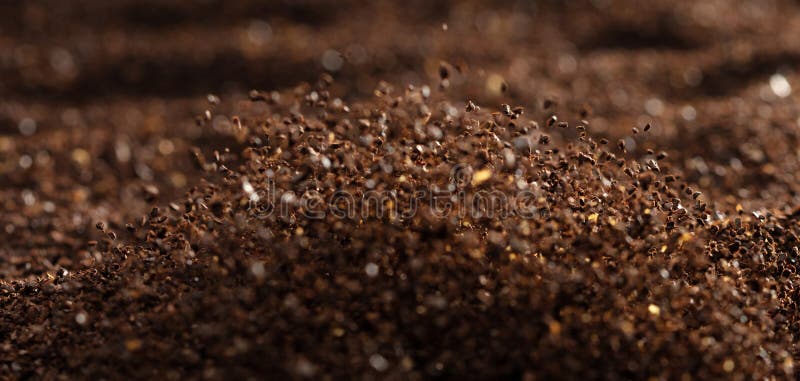Ground Coffee Roasted Powder Dust Fly Explosion, Coffee Crushed Ground ...