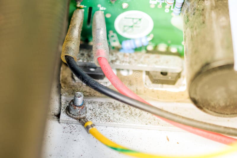 Ground Connection of Electrical Equipment Stock Image - Image of ...