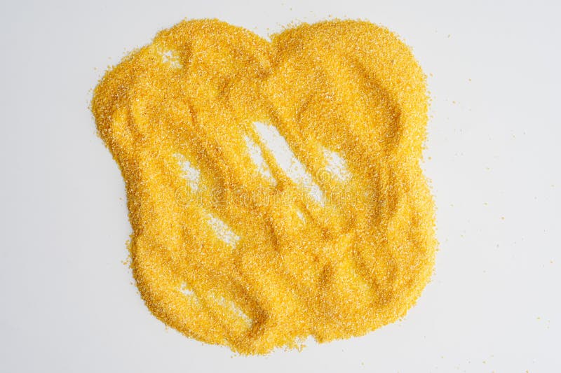 Ground Corn in Closeup, Corn Flour Stock Image - Image of vegetarian ...
