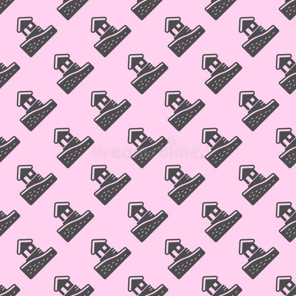 Ground Cut and House Foundation Solid Seamless Pattern, Construction ...