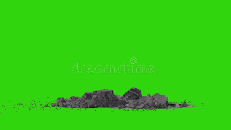 Ground Debris Explosion High Quality Animated Green Screen Video 4k ...