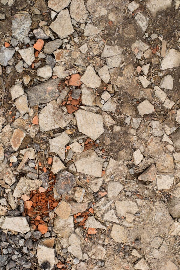Ground with Different Stone Earth Texture. Natural Earth Material Stock ...