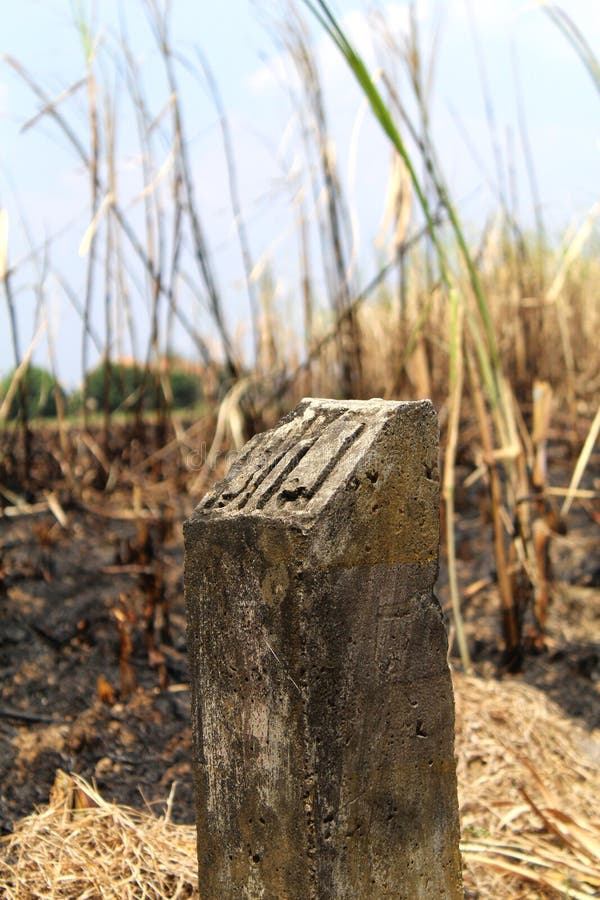 Ground dividing pole stock photo. Image of clipped, smoke - 197048244