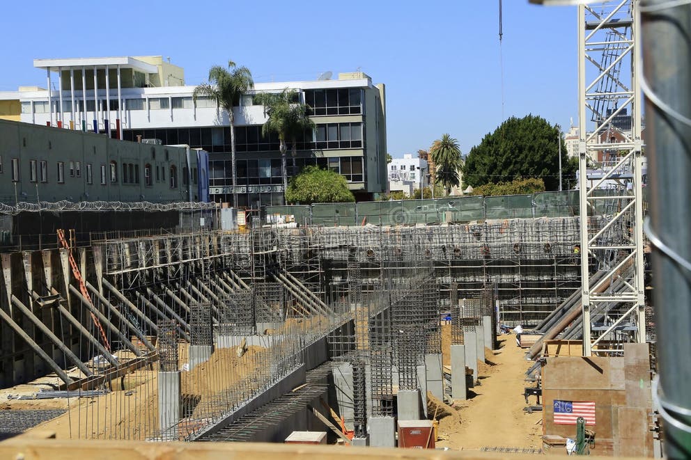 Ground floor of building editorial image. Image of crane - 221170100