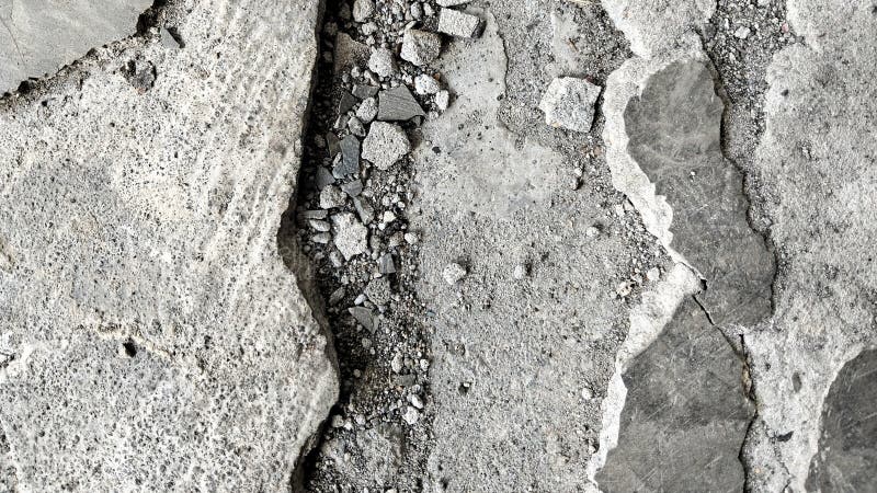 The Ground Floor is Made of Cement and is Slightly Cracked Stock Photo ...