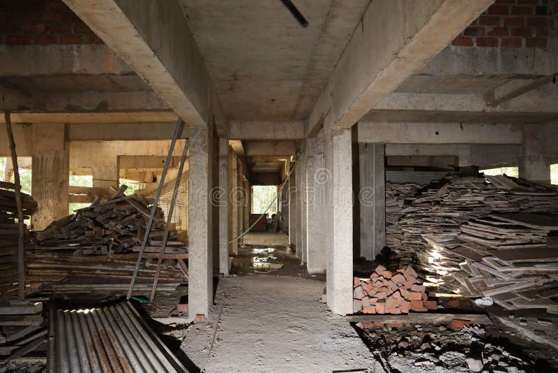 A Ground Floor of an Under Construction Building and Apartment Stock ...