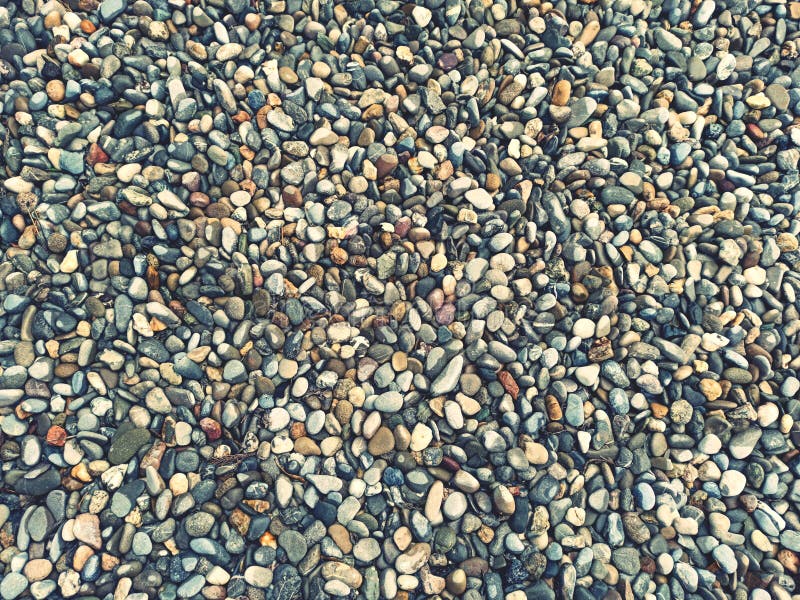 Ground Full of Pebbles Wet by Rain Stock Photo - Image of background ...