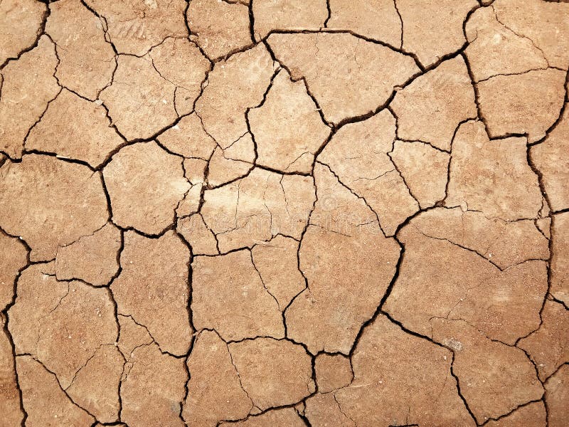 The Ground Has Cracks in the Top View for the Background Stock Image ...