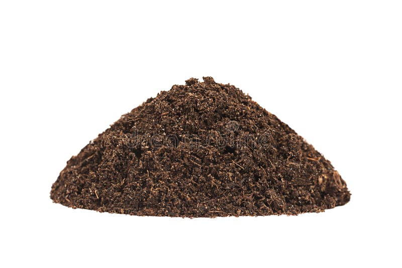 Ground heap closeup stock image. Image of isolated, black - 52539847
