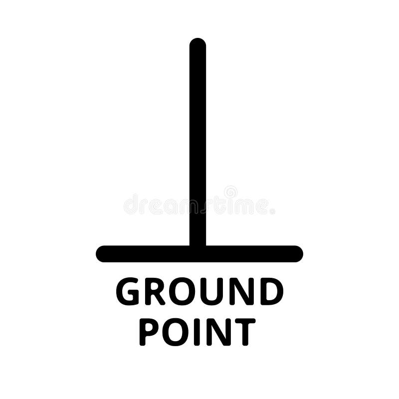 ESD Common Point Ground Symbol Sign, Vector Illustration, Isolated on ...