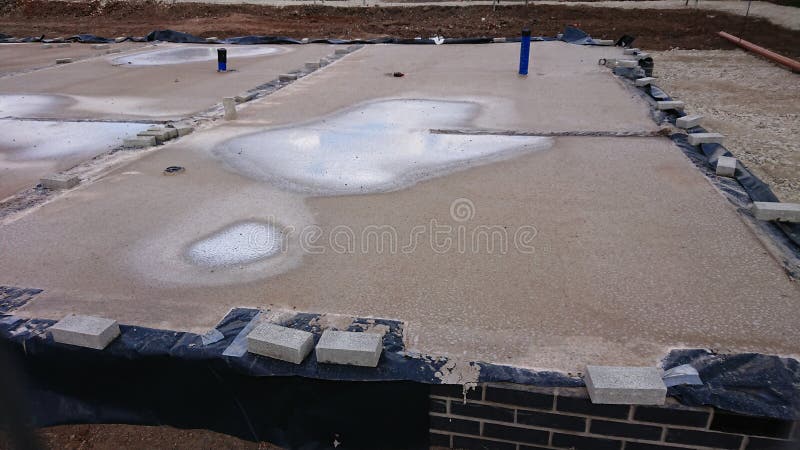 Ground Level Construction Flooring Base Stock Image - Image of base ...