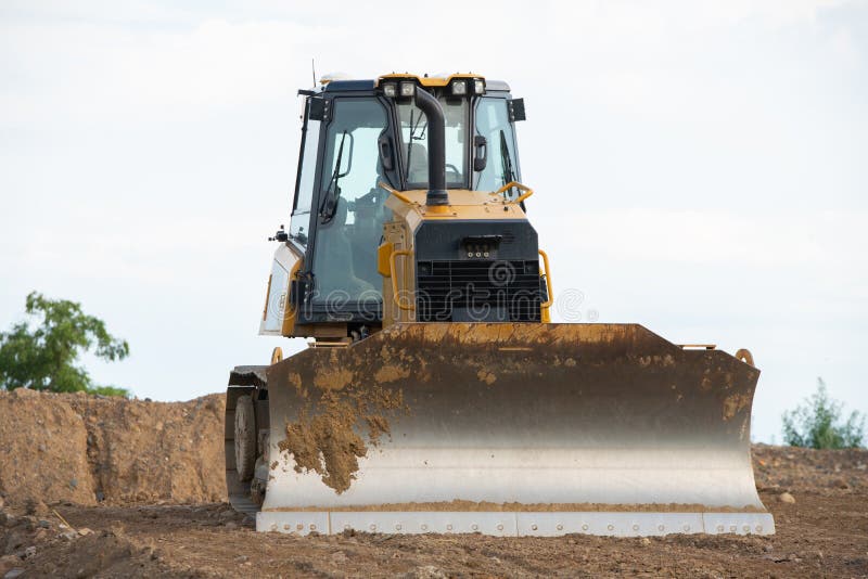 Ground level tractor stock image. Image of road, equipment - 251005843