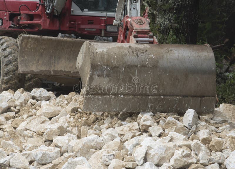 Ground Leveling in Road Construction Stock Photo - Image of economy ...