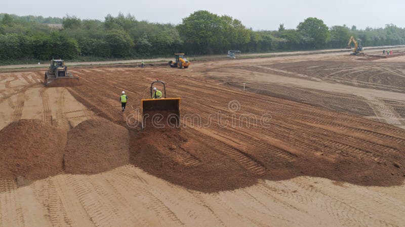Ground Levelling during Construction Editorial Stock Photo - Image of ...