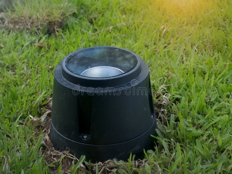 Ground lighting fixture stock photo. Image of garden - 89407110