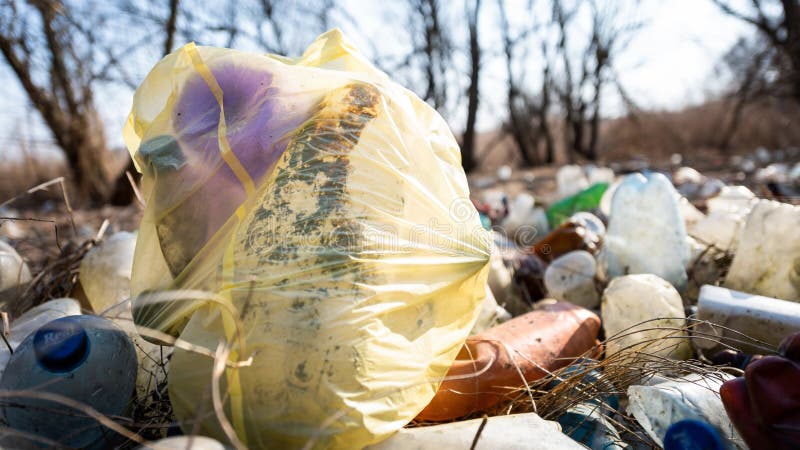 Ground Littered with Plastic Stock Image - Image of litter, blue: 245271993