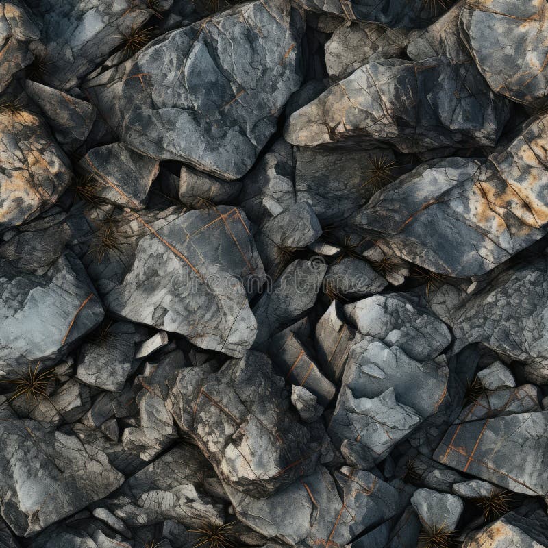 Ground Made of Broken Rocks Stock Image - Image of brickwork, floor ...