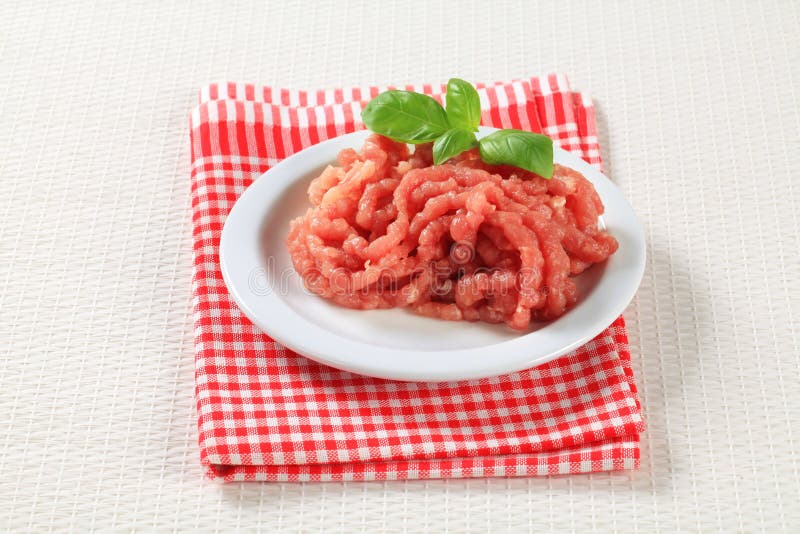 Ground meat stock image. Image of checked, minced, ingredient - 23746721