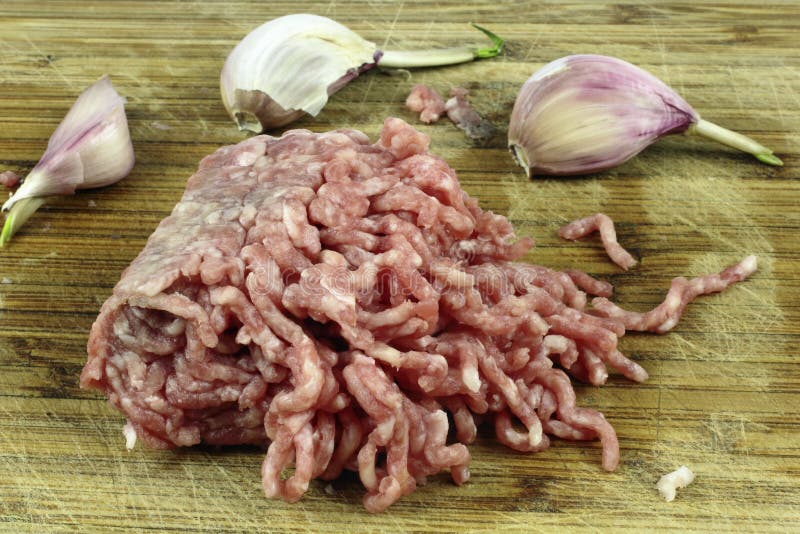 Ground meat stock image. Image of cuisine, garlic, mincing - 31501349
