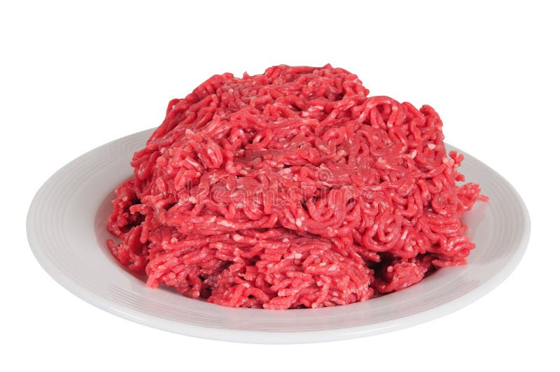 Ground meat. Isolated stock photo. Image of ingredient - 27659762