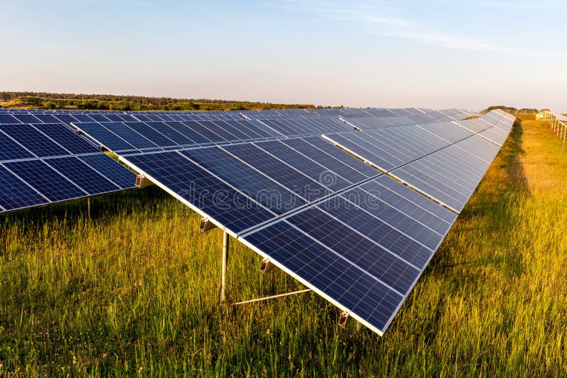 Photovoltaic power station stock image. Image of farm - 190367547
