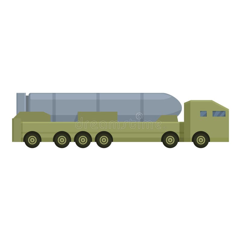 Ground Nuclear Truck Icon Cartoon Vector. Missile Battle Stock Vector ...