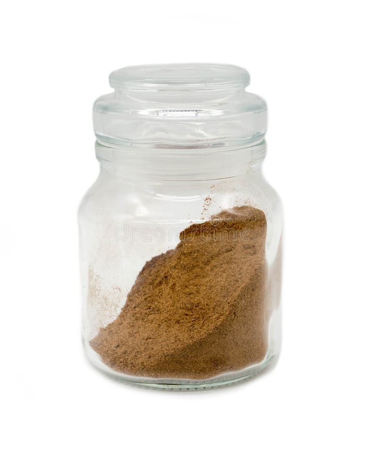 Ground nutmeg stock image. Image of scent, flavor, nutmeg - 35149535