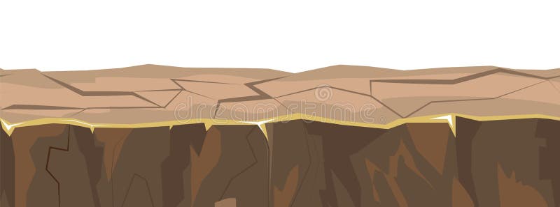 The Ground Platform is Seamless. Wildlife. Clay. Isolated on White ...