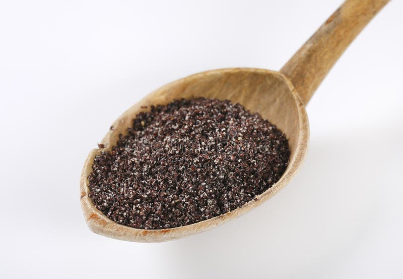 Ground poppy seeds stock photo. Image of ground, grains - 114776142
