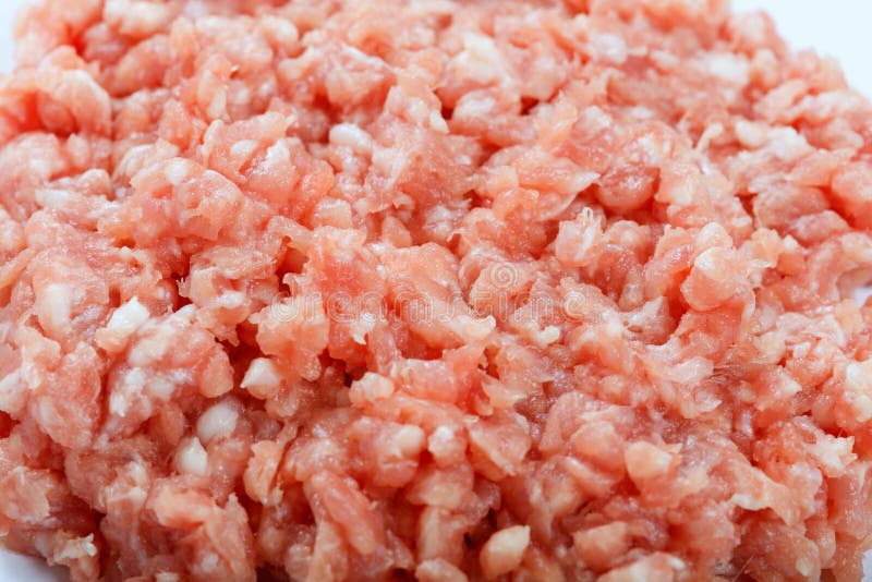 Ground Pork Meat stock photo. Image of food, pork, delicious - 136725322
