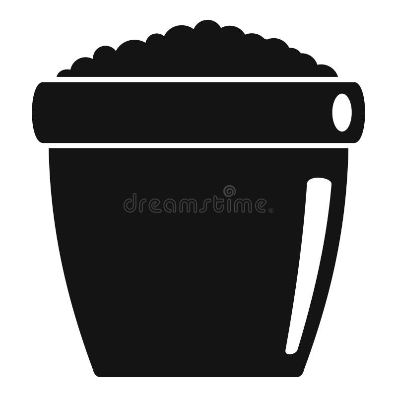 Ground Pot Icon, Simple Style Stock Vector - Illustration of ...