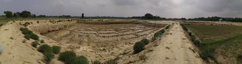 Ground road between fields stock image. Image of meadows - 178454185