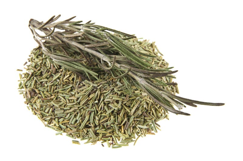 Ground Rosemary Isolated on White Background Stock Image - Image of ...