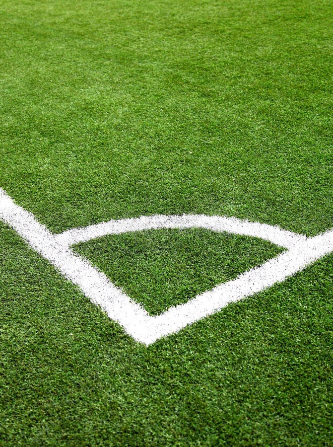 Soccer Corner Flag and Boundary Lines Stock Image - Image of football ...