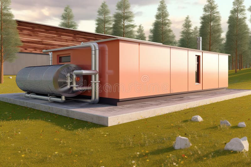 Ground Source Heat Pump System for Heating Home with Geothermal Energy ...