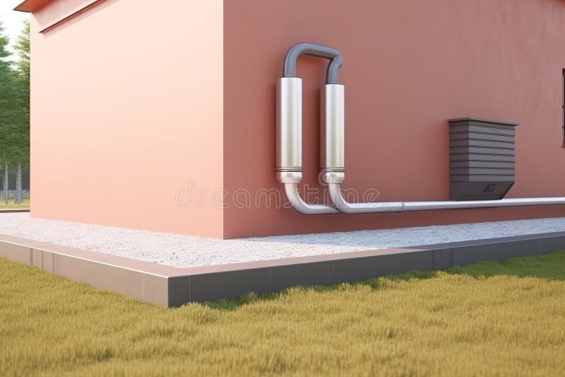 Ground Source Heat Pump System for Heating Home with Geothermal Energy ...