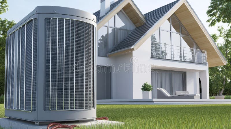 The Ground Source Heat Pump System, with Its Underground Pipes and ...