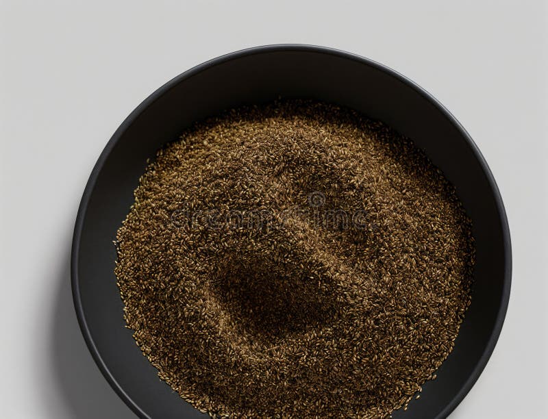 Ground Spice in Deep Black Bowl on Plain Background during Daylight ...
