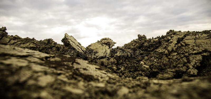 Ground, Split and Turned with the Tractor Plow. Stock Image - Image of ...