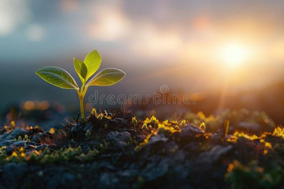 Ground sprout stock image. Image of development, plant - 371357563