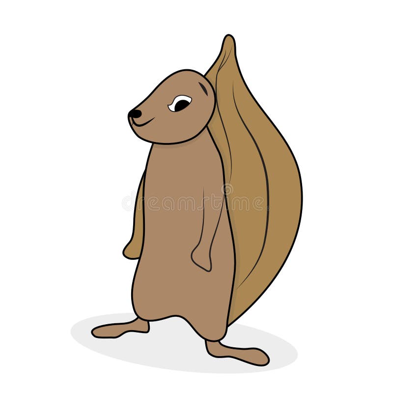 Ground Squirrel Cartoon Animal Stock Vector - Illustration of happy ...