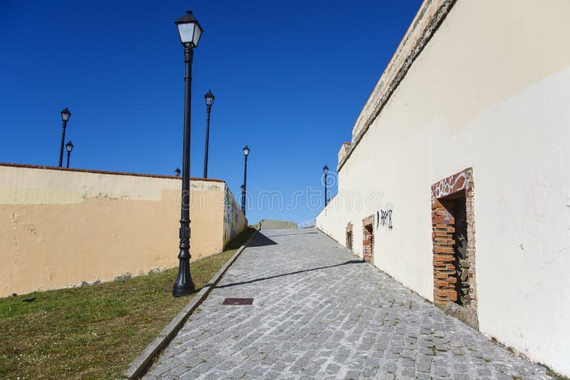Ground, Streetlights and Sky Stock Image - Image of ground, bluesky ...
