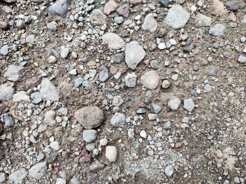 Ground Surface Texture Background with Small Rocks. Natural Concept ...