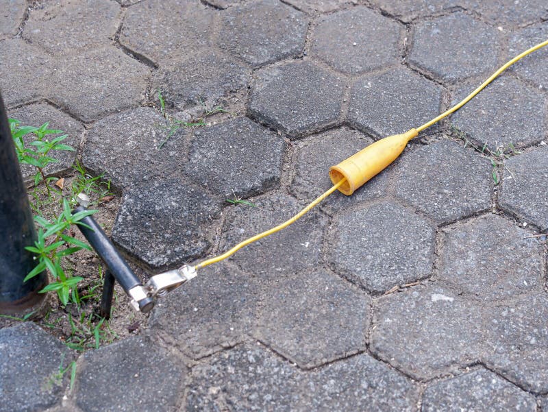 Ground Test on the Grounding System Stock Image - Image of industrial ...