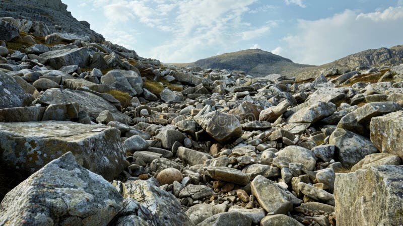 The Ground is Uneven and Treacherous with Boulders Seemingly Stacked ...