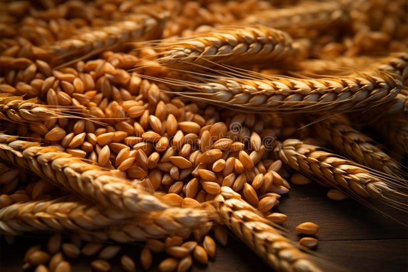 Ground Wheat Seeds Create a Rustic and Grainy Appearance Stock ...