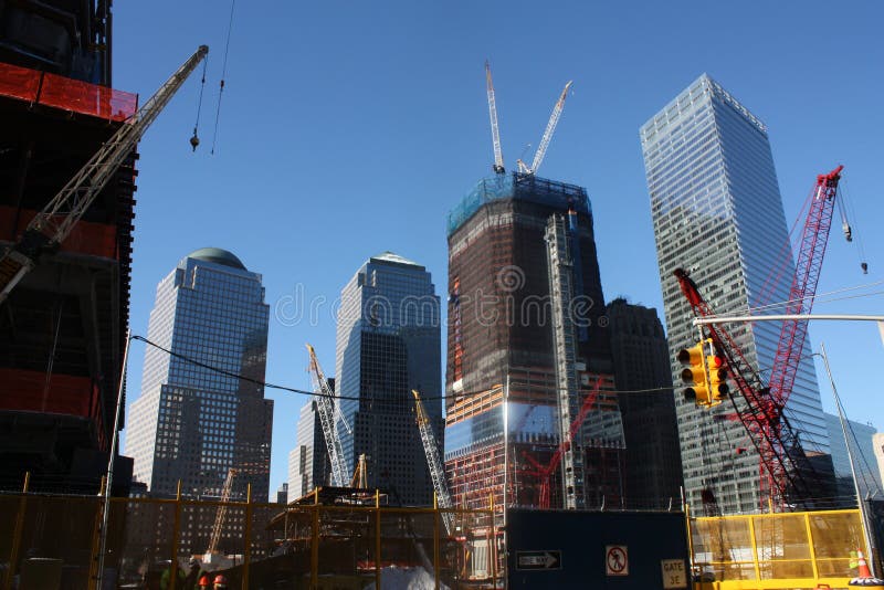 Ground Zero Construction Site Editorial Stock Image - Image of ...