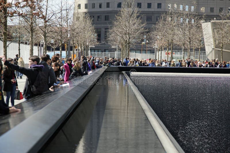 Ground Zero Freedom Tower WTC Editorial Photography - Image of pool ...