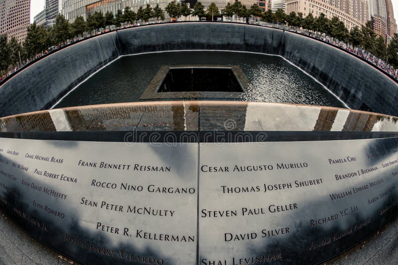 Ground zero monument editorial image. Image of reflection - 357074170